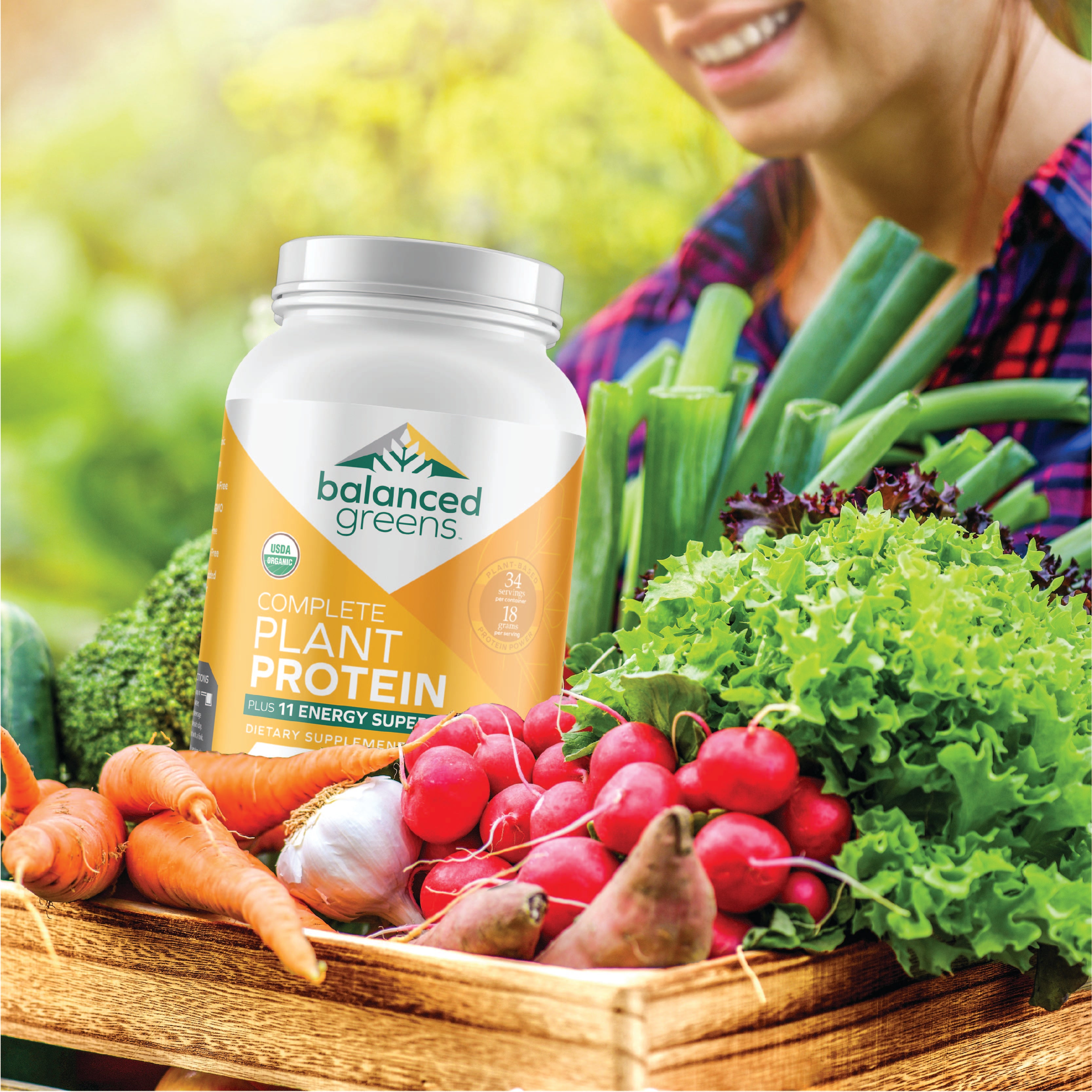 Plant Protein Plus 11 Superfoods – Balanced Greens